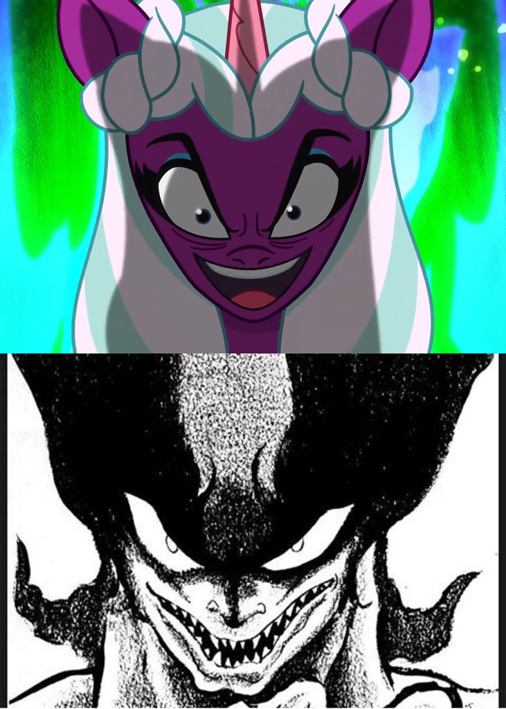 #3147363 - safe, edit, screencap, opaline arcana, alicorn, devil, pony, g5, i've seen fire and i ...