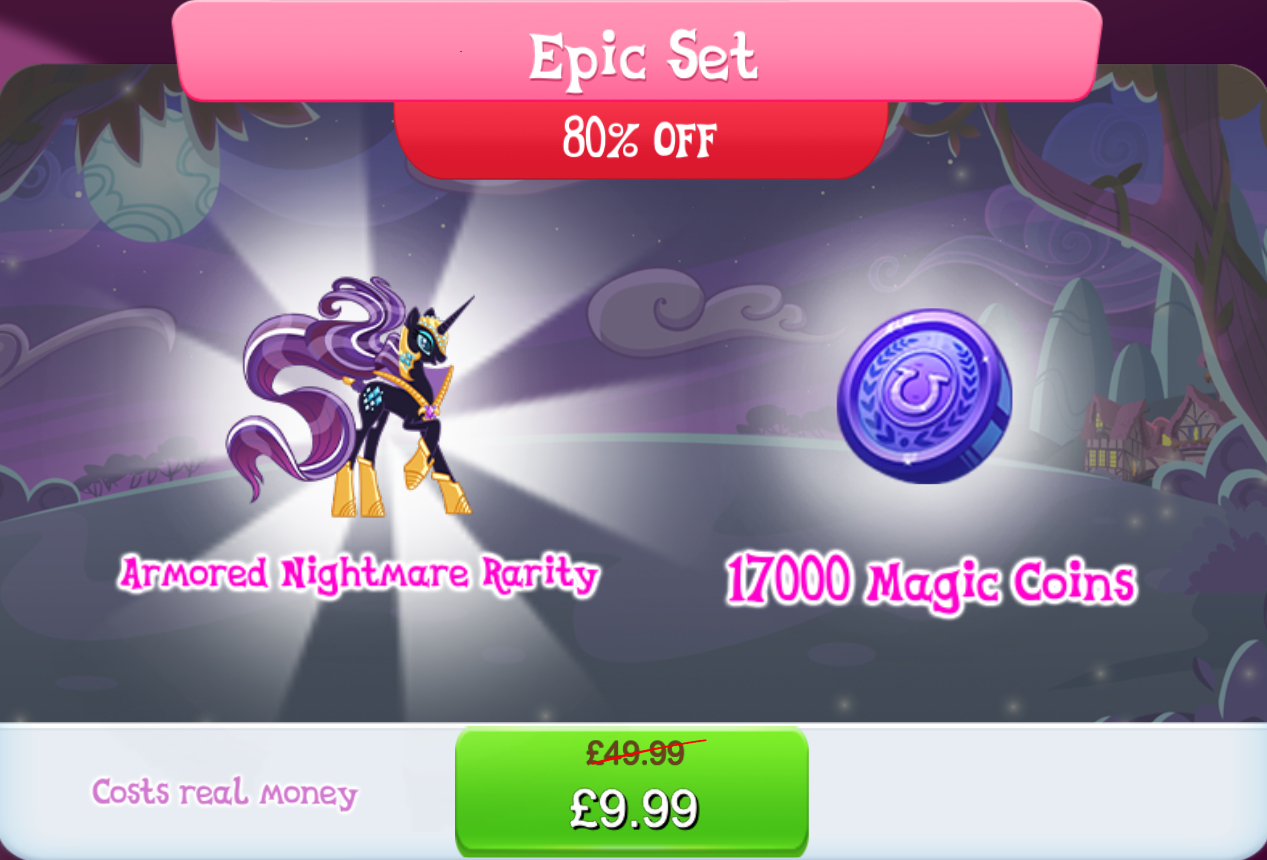 #3147383 - safe, gameloft, idw, nightmare rarity, pony, unicorn, g4, my ...