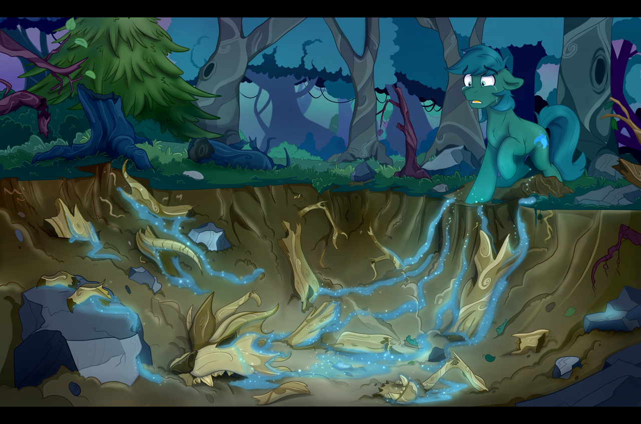 #3135934 - safe, artist:rutkotka, oc, oc only, oc:poison trail, earth ...