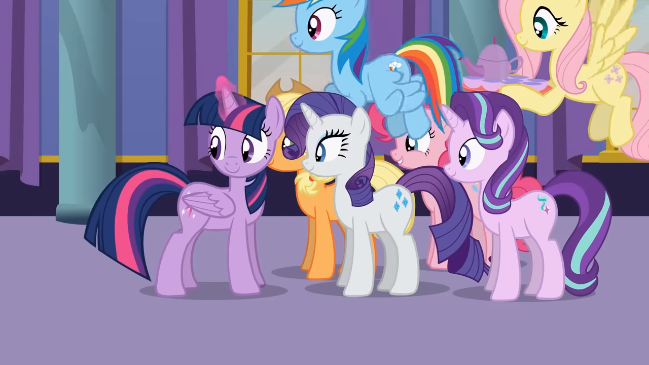 #3147894 - safe, artist:agrol, applejack, fluttershy, pinkie pie ...