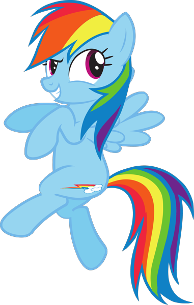 Mlp Rainbow Dash Vector Flying