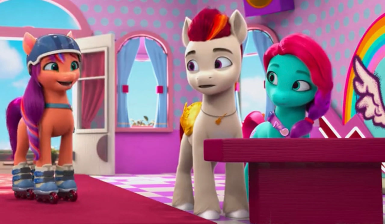 #3150835 - safe, screencap, jazz hooves, rocky riff, sunny starscout ...