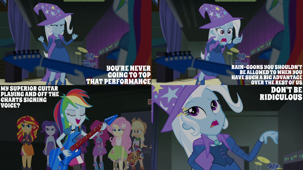 #3151215 - safe, edit, edited screencap, editor:quoterific, screencap, applejack, fluttershy ...