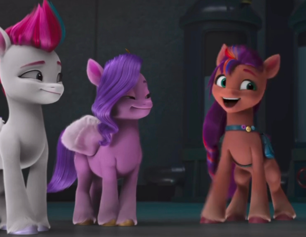 #3153593 - safe, screencap, pipp petals, sunny starscout, zipp storm, earth pony, pegasus, pony ...