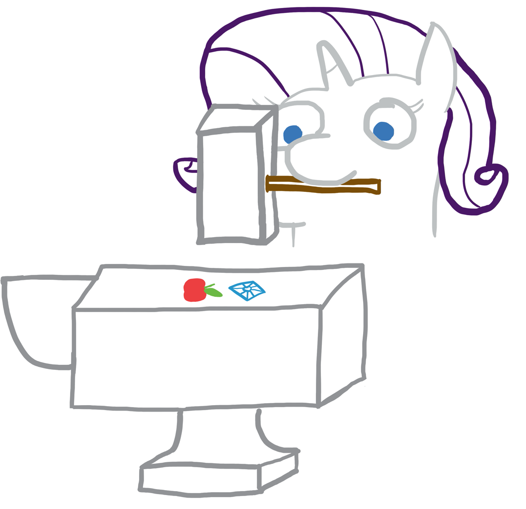 #3154274 - safe, artist:wissle, rarity, pony, unicorn, anvil, applejack ...