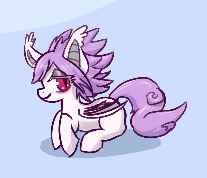 #3137752 - safe, artist:fluor1te, oc, oc only, oc:mockery, bat pony ...