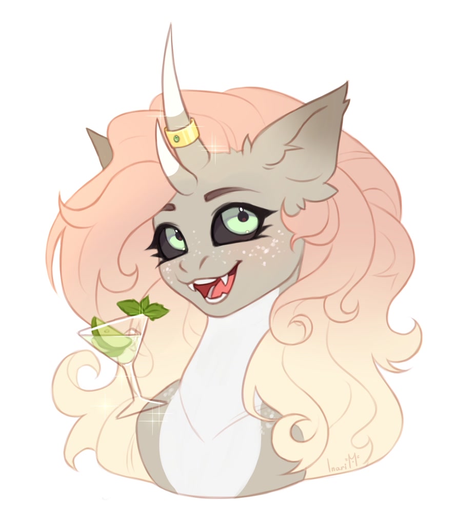 #3137812 - safe, artist:inarimayer, oc, oc only, pony, unicorn, black sclera, commission, curved ...