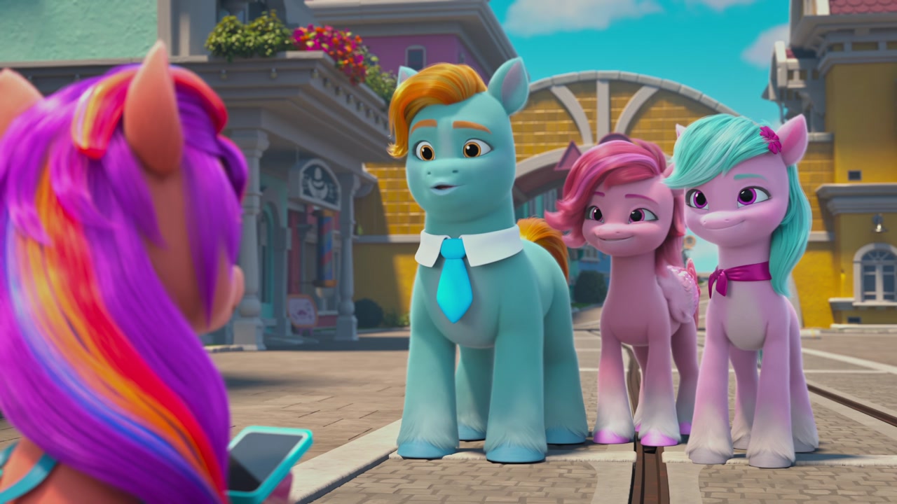 #3139225 - safe, screencap, dahlia, sunny starscout, toots, windy ...