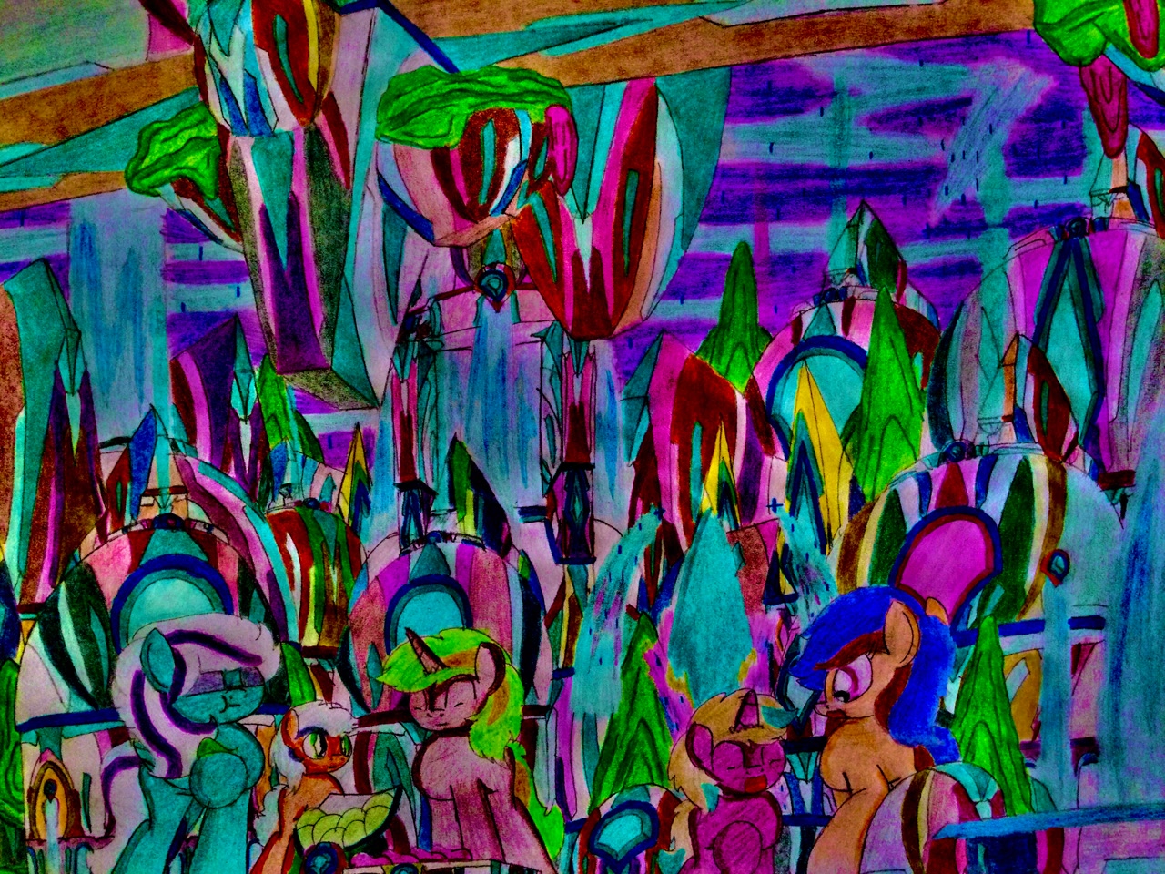 #3139400 - safe, artist:paladin360, oc, oc:hare rare, oc:molyuka, earth ...