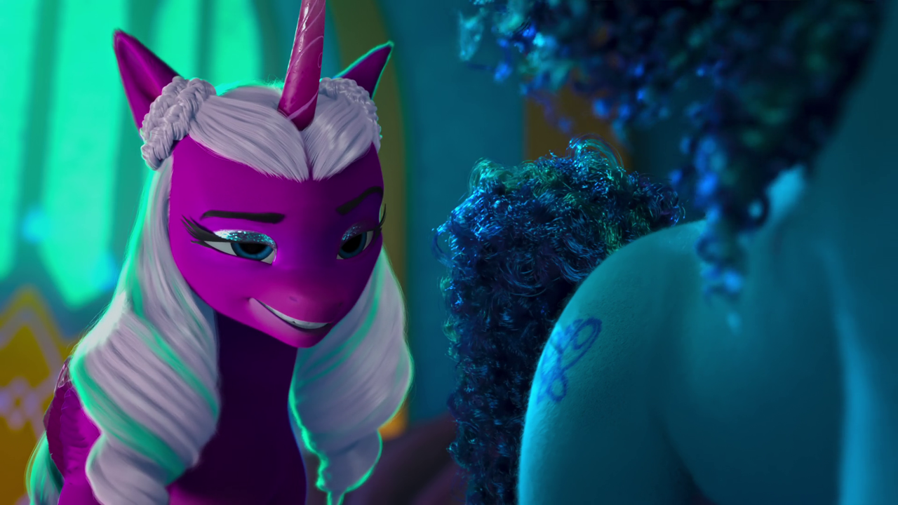 #3139812 - safe, screencap, misty brightdawn, opaline arcana, alicorn, pony, unicorn, g5, my ...