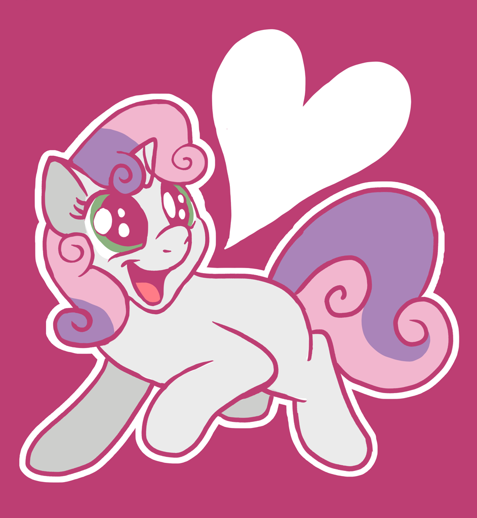 #3139985 - safe, artist:doodledonutart, sweetie belle, pony, unicorn ...