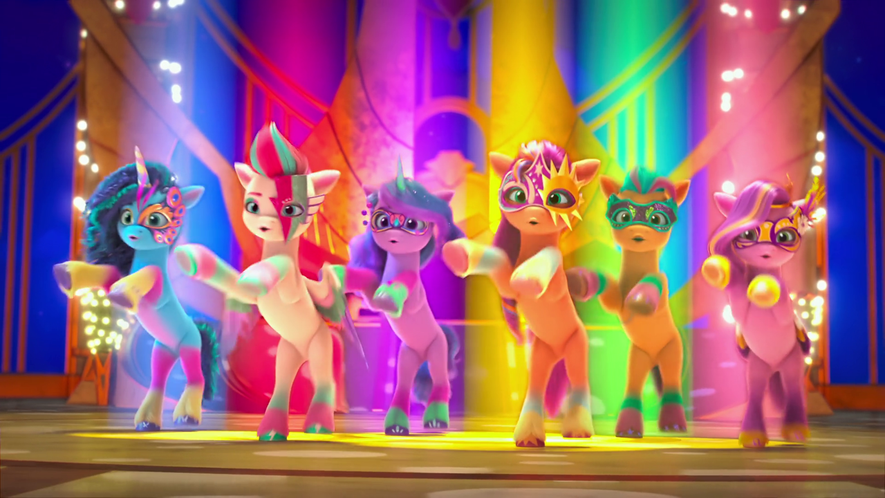 #3140364 - safe, screencap, hitch trailblazer, izzy moonbow, misty ...