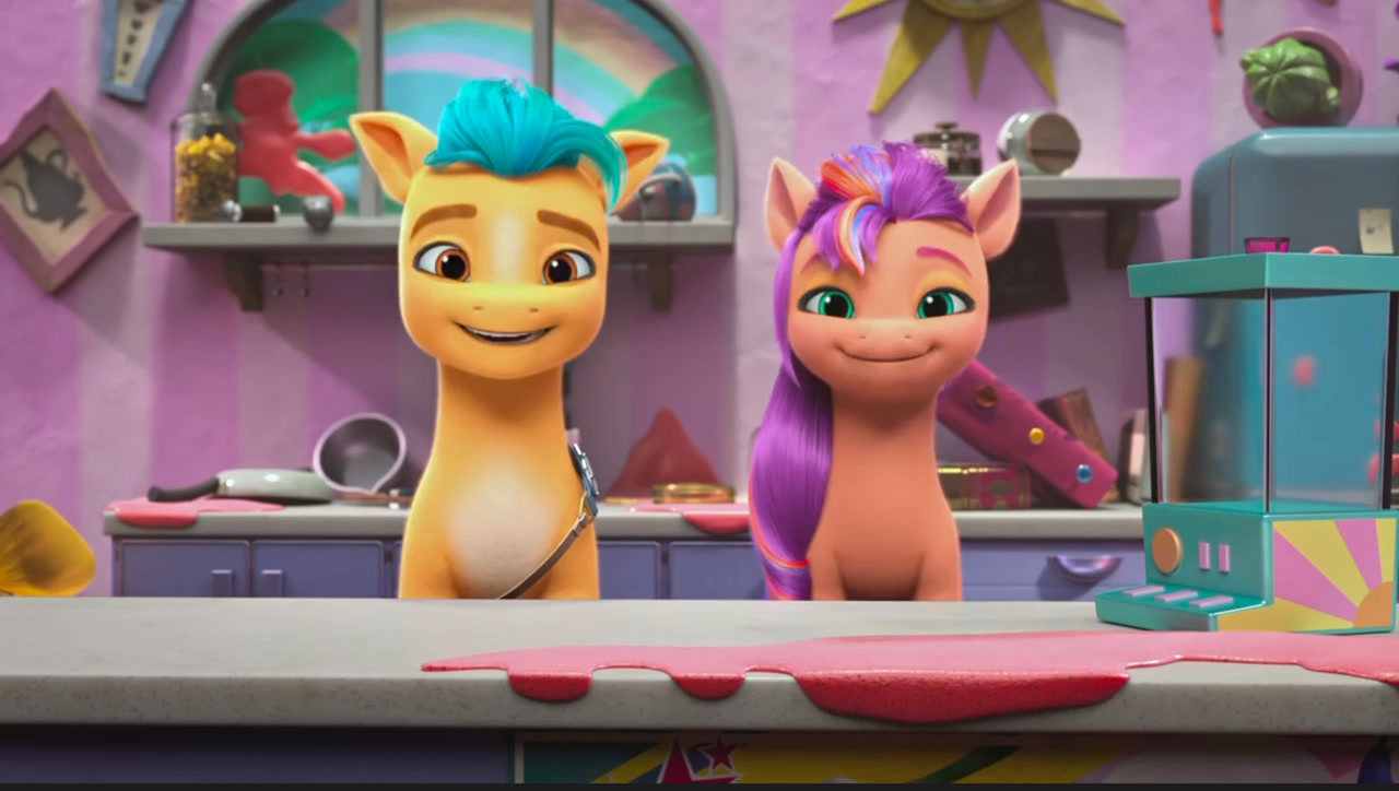 #3161062 - safe, screencap, hitch trailblazer, sunny starscout, earth ...