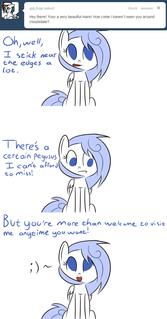 #3163190 - safe, artist:penguinpotential, oc, oc only, oc:frigid drift, pegasus, pony, ask ...