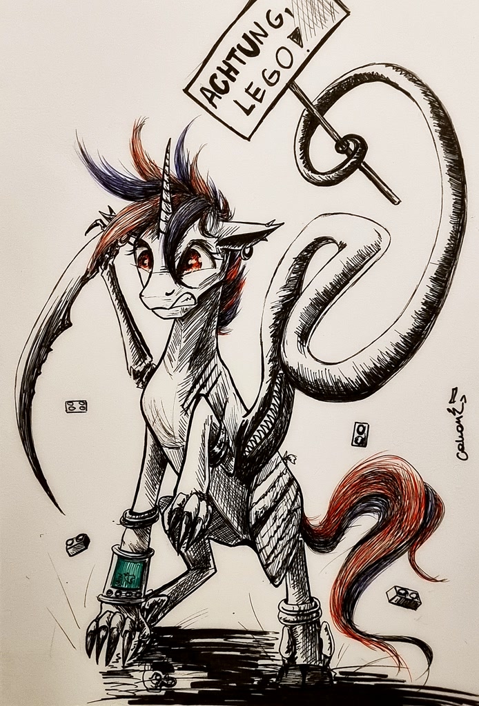 #3163382 - safe, artist:cahandariella, oc, oc only, oc:snowi, monster ...