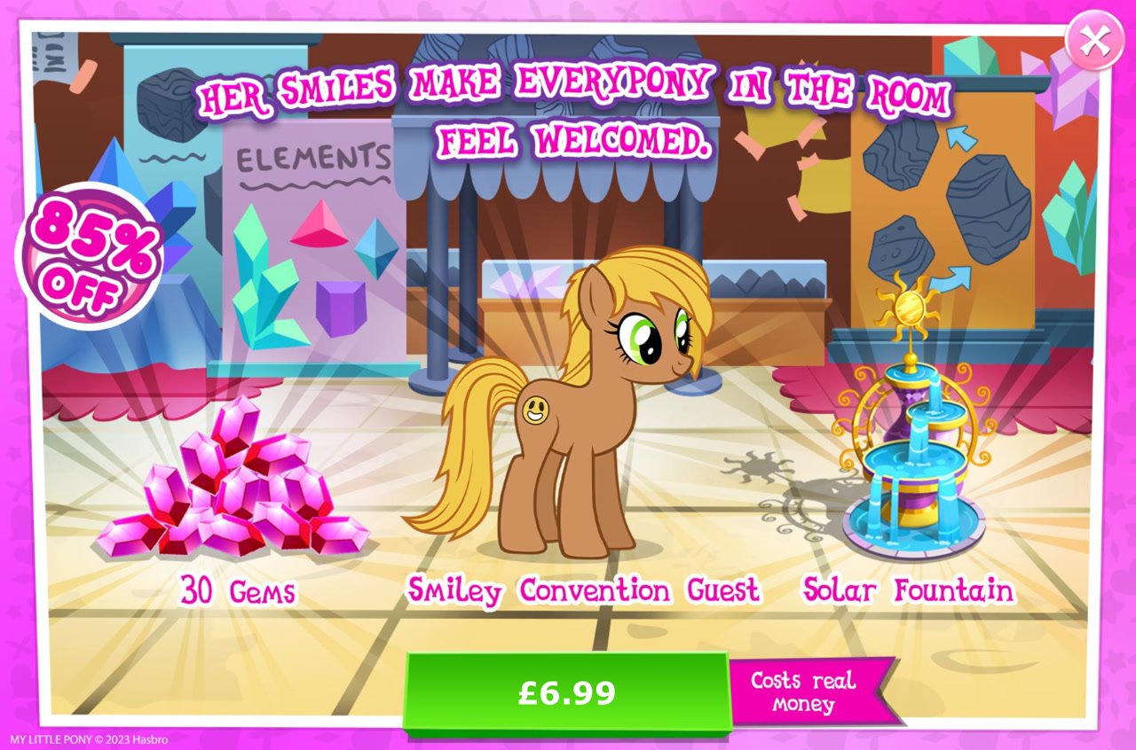 #3166036 - safe, gameloft, idw, happy thoughts, earth pony, pony, g4 ...