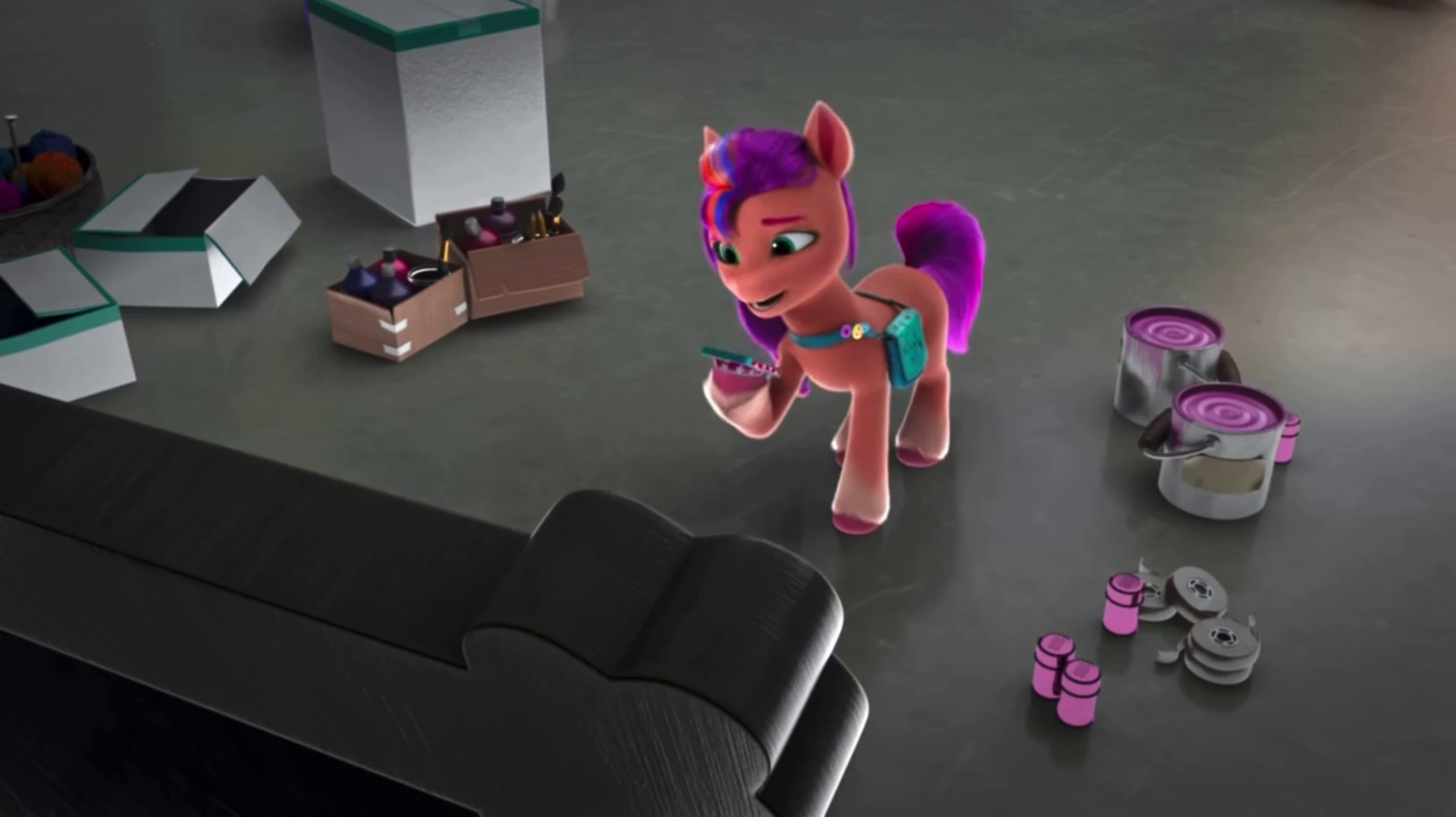 #3155356 - safe, screencap, izzy moonbow, phyllis cloverleaf, sprout ...