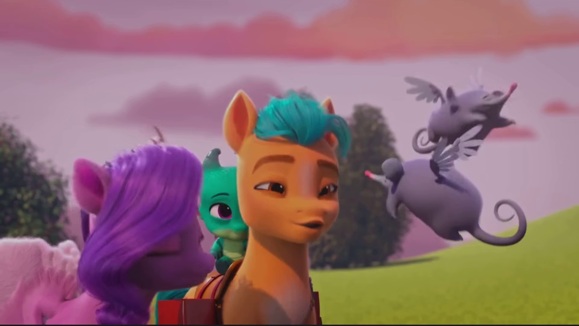 #3155426 - safe, screencap, hitch trailblazer, pipp petals, sparky ...