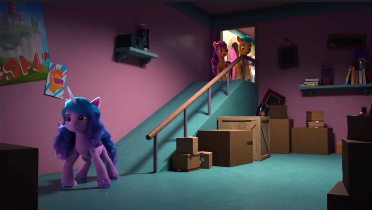 #3166286 - safe, screencap, hitch trailblazer, izzy moonbow, sunny ...