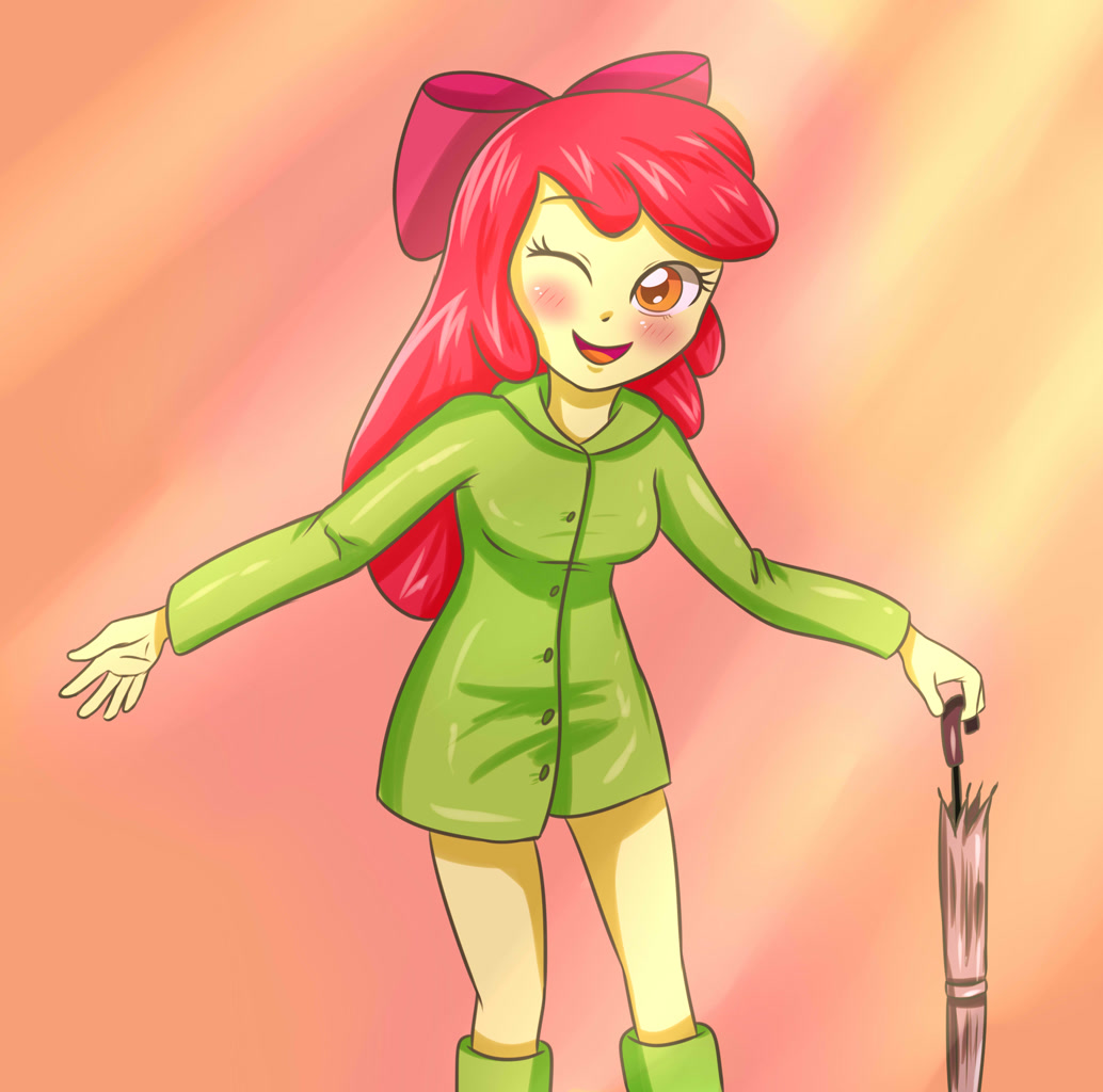 #3166945 - safe, artist:sumin6301, apple bloom, human, equestria girls ...
