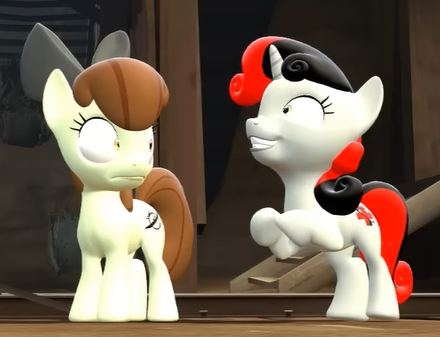 #3167511 - safe, artist:theinvertedshadow, apple bloom, sweetie belle ...