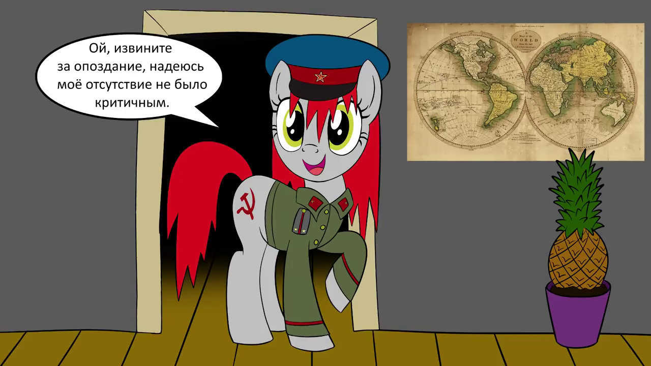 #3167784 - safe, artist:ivacher comix, oc, oc:marussia, pony, animated ...