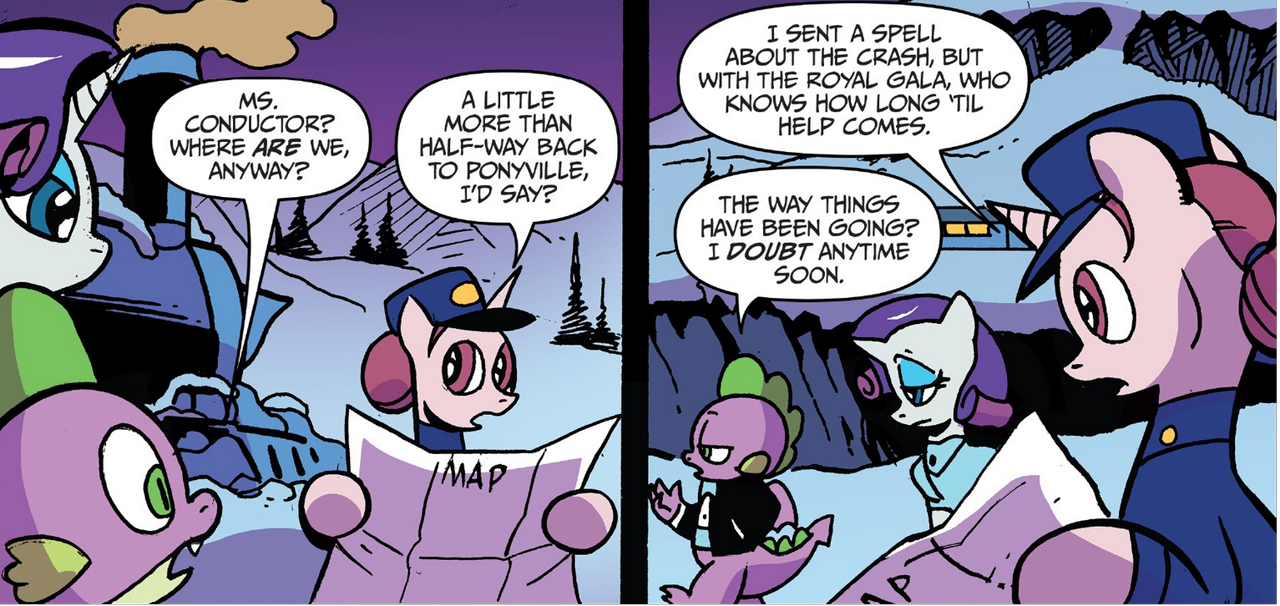 #3168921 - safe, artist:andypriceart, midnight express, rarity, spike ...