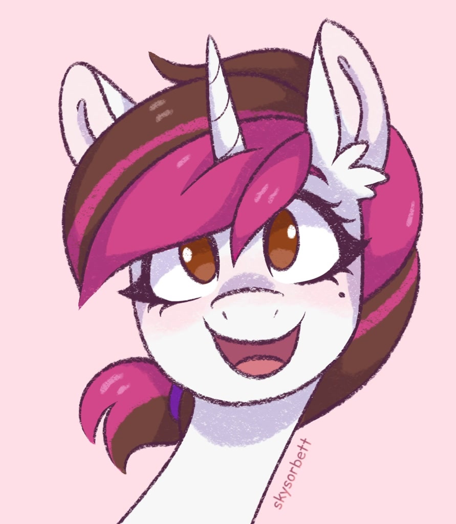 #3169951 - safe, artist:skysorbett, oc, oc only, oc:vetta, pony, unicorn, mole, solo - Derpibooru