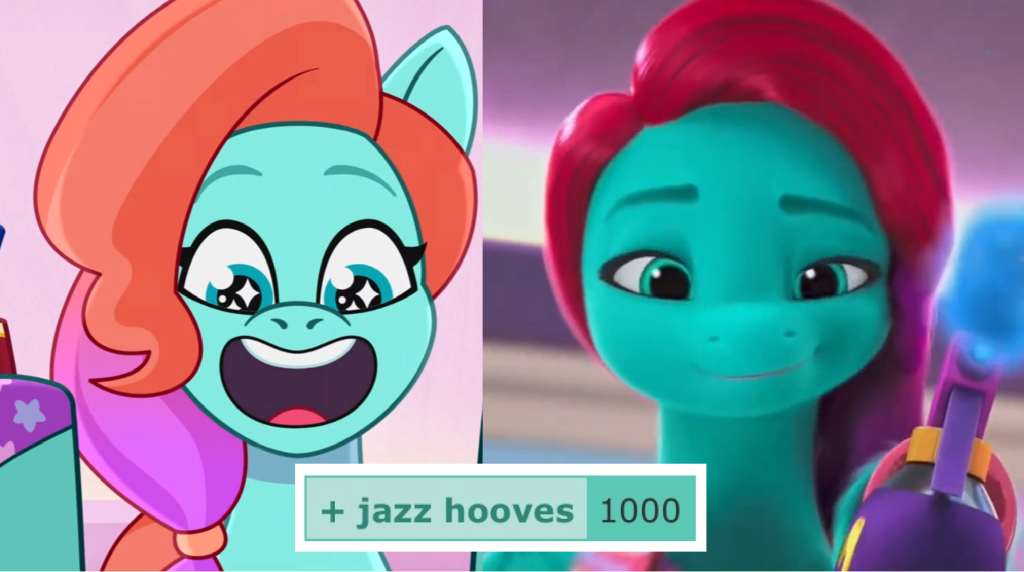 #3170055 - safe, edit, edited screencap, screencap, jazz hooves, earth ...