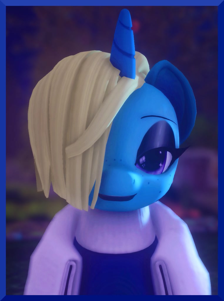 #3170387 - safe, artist:gooey, oc, oc only, pony, unicorn, 3d, bust ...