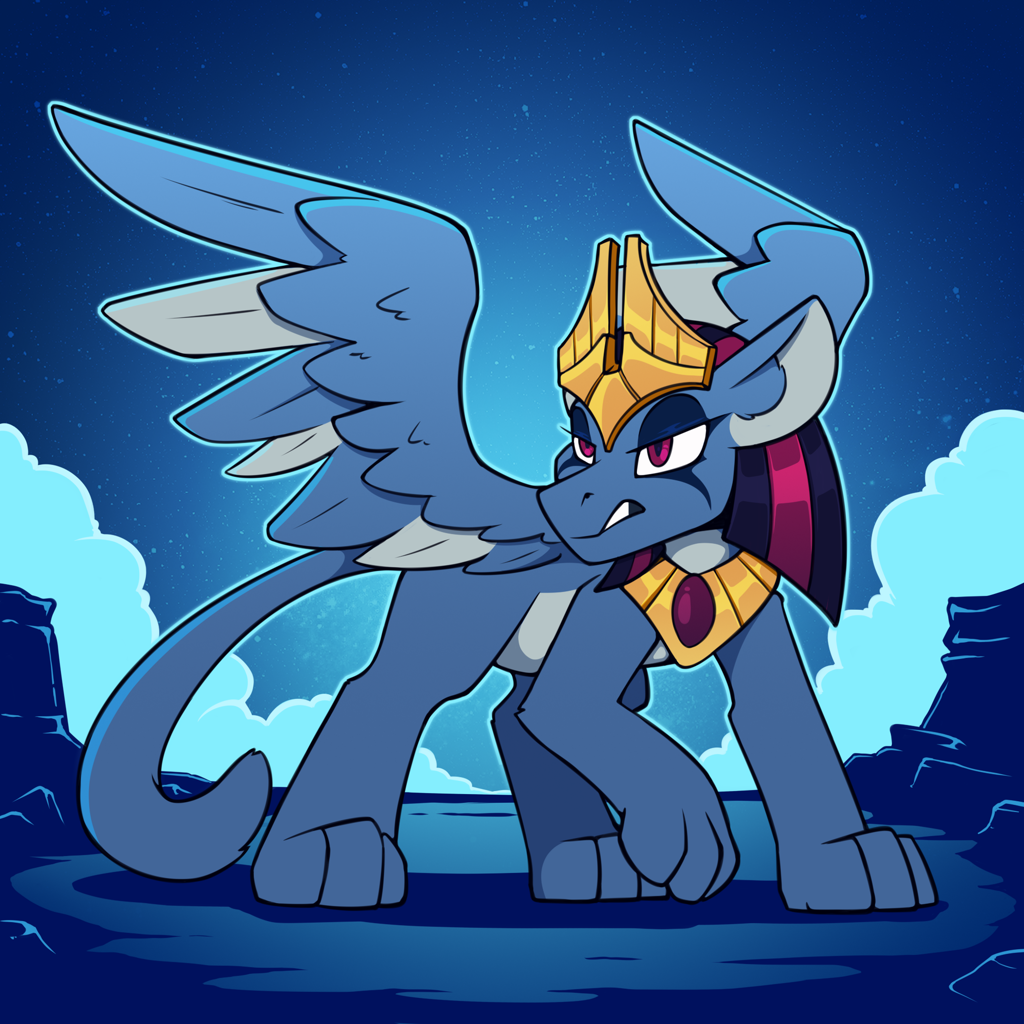 #3170609 - safe, artist:change, oc, oc only, oc:itri-ra, sphinx ...