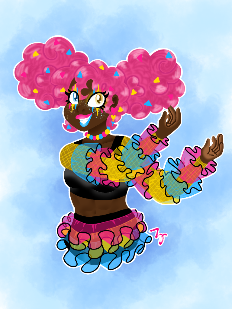 #3170810 - safe, artist:zee-thezebra1, pinkie pie, human, g4, clothes ...