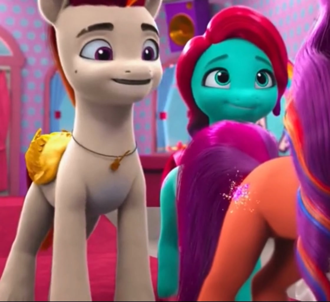 #3171141 - safe, screencap, jazz hooves, rocky riff, sunny starscout ...