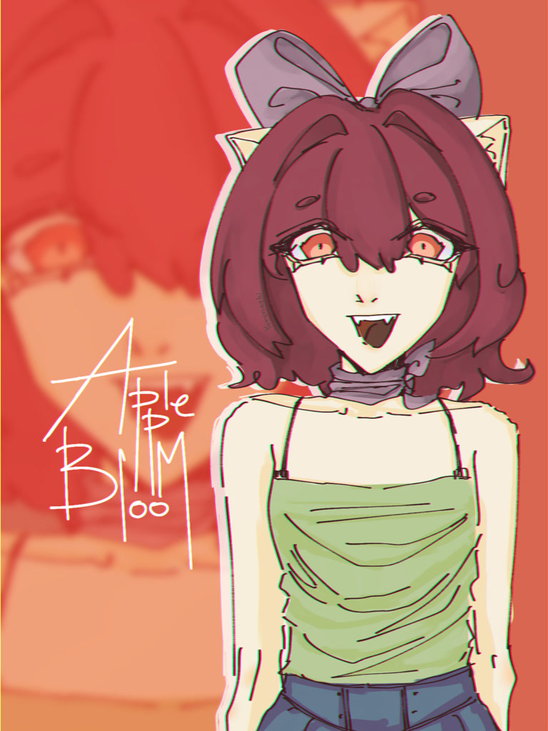 #3171986 - safe, artist:yorun0, apple bloom, human, equestria girls ...