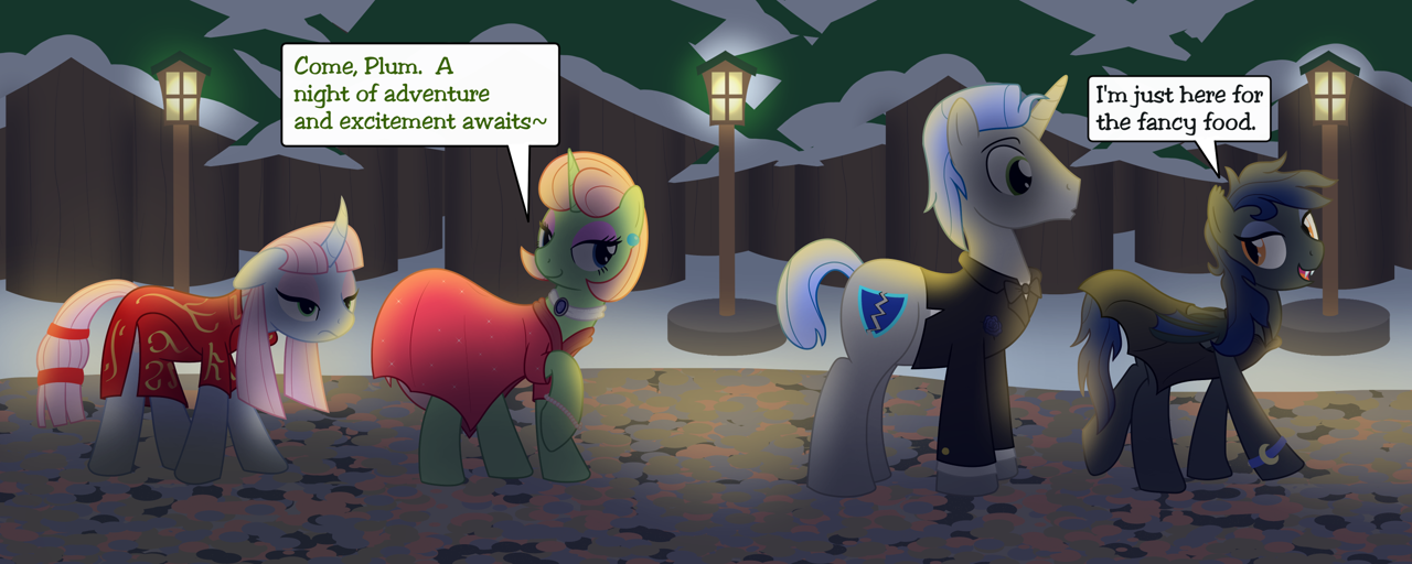 #3156005 - safe, artist:mightyshockwave, oc, oc only, oc:grey guard, oc:malady mystique, oc ...