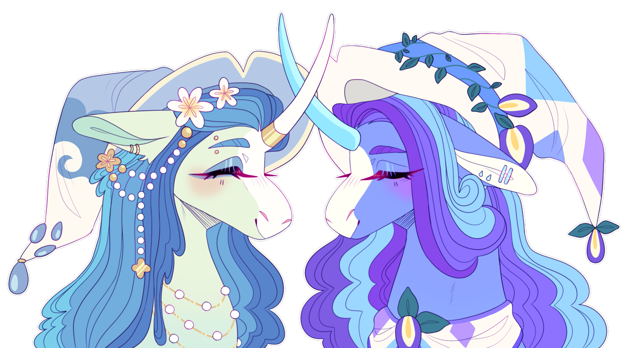 #3156231 - safe, artist:sleepy-nova, oc, oc only, oc:aeronwen, oc:chantara, pony, unicorn ...