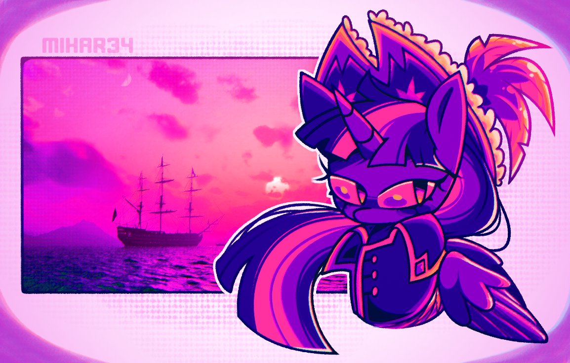 #3173383 - safe, artist:mihar34, twilight sparkle, alicorn, pony, g4 ...