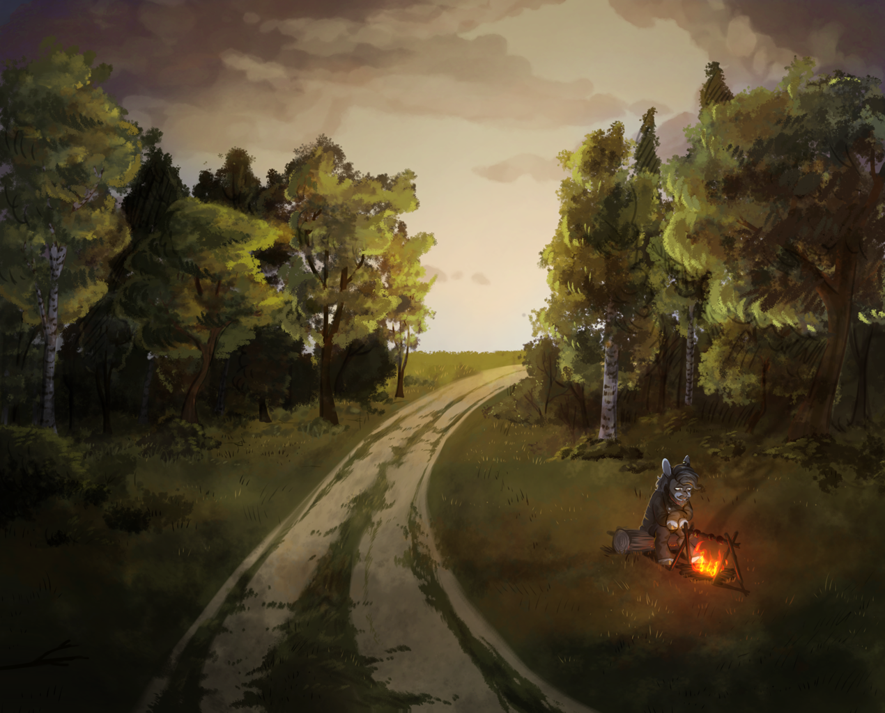 #3173474 - safe, artist:chevapchichi_, oc, oc only, hybrid, pony, zony ...