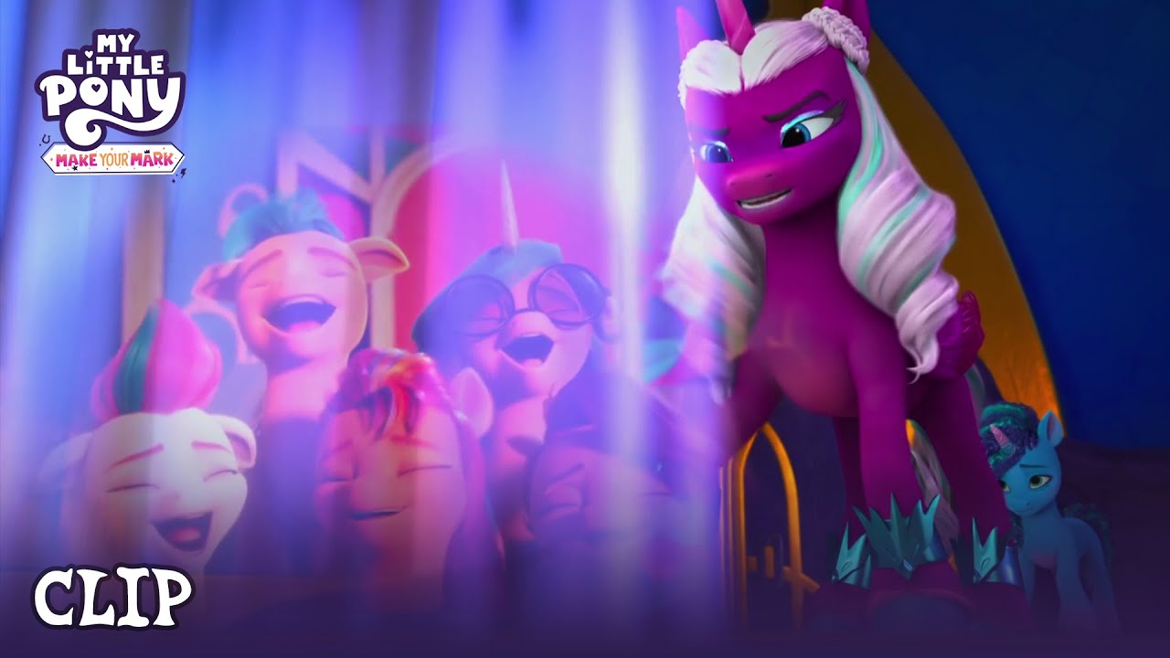 #3173639 - safe, screencap, hitch trailblazer, izzy moonbow, misty brightdawn, opaline arcana ...