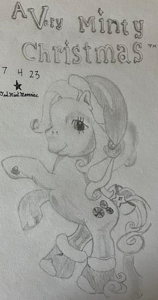#3157187 - safe, artist:mlpfantealmintmoonrise, minty, a very minty ...