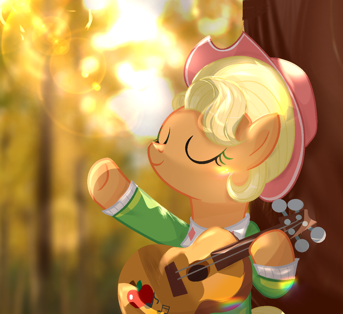 #3157338 - safe, artist:corpse, applejack, earth pony, pony, g4, apple ...