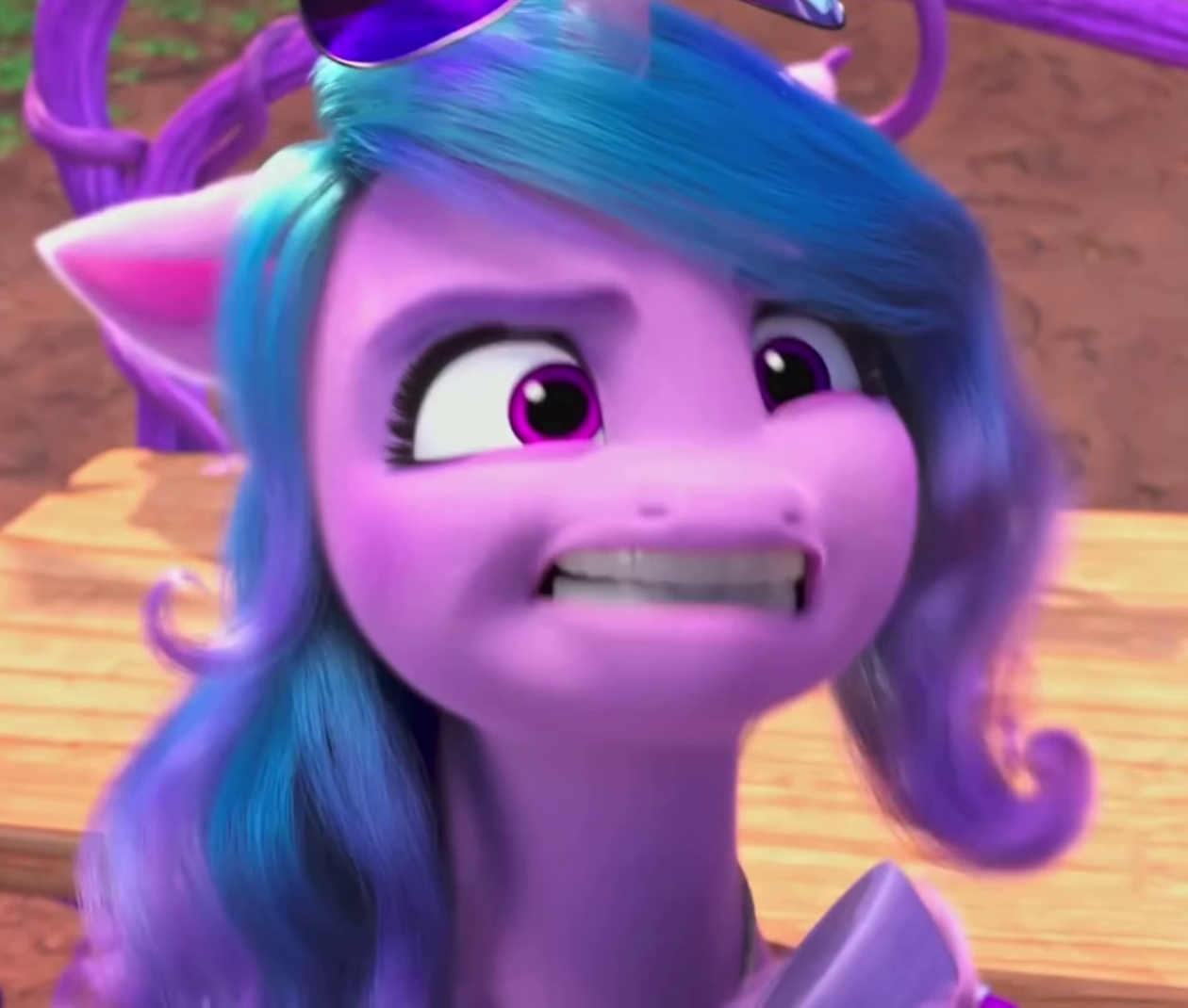 #3158289 - safe, screencap, izzy moonbow, pony, unicorn, g5, my little ...