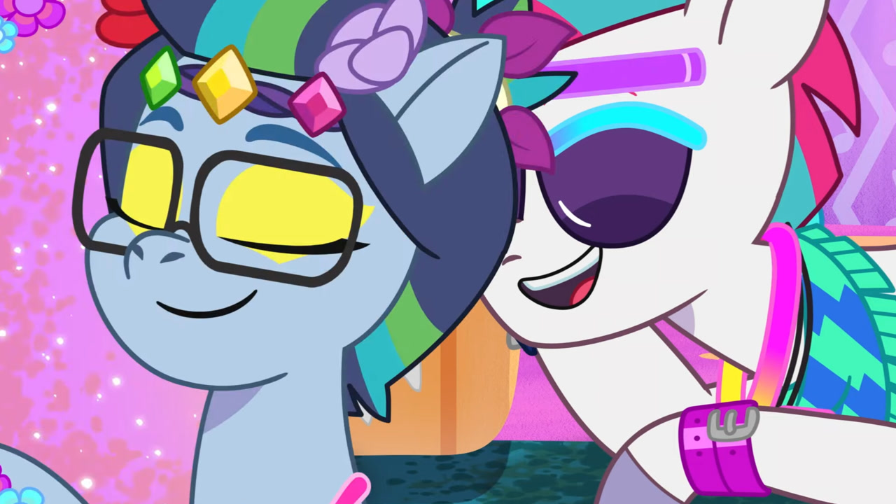 #3159400 - safe, screencap, paisley bluebell, zipp storm, earth pony ...