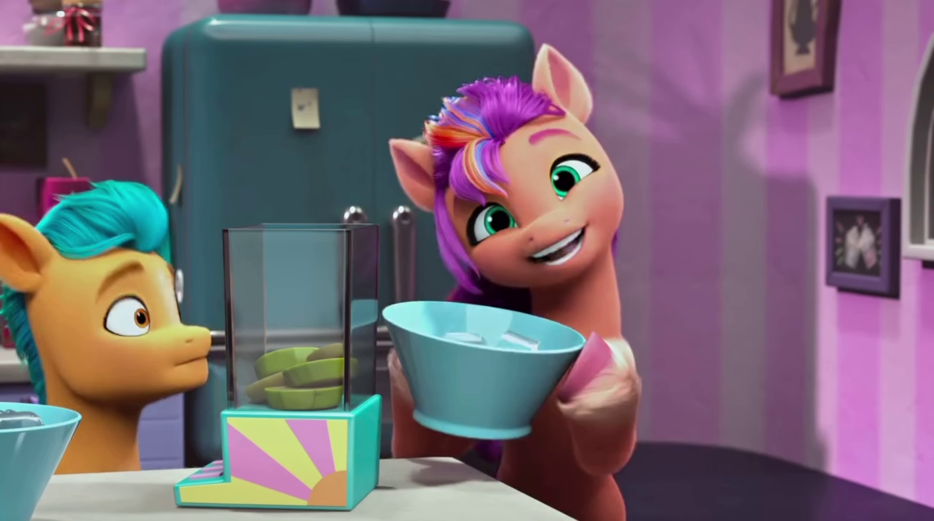 #3160202 - safe, screencap, hitch trailblazer, sunny starscout, earth ...