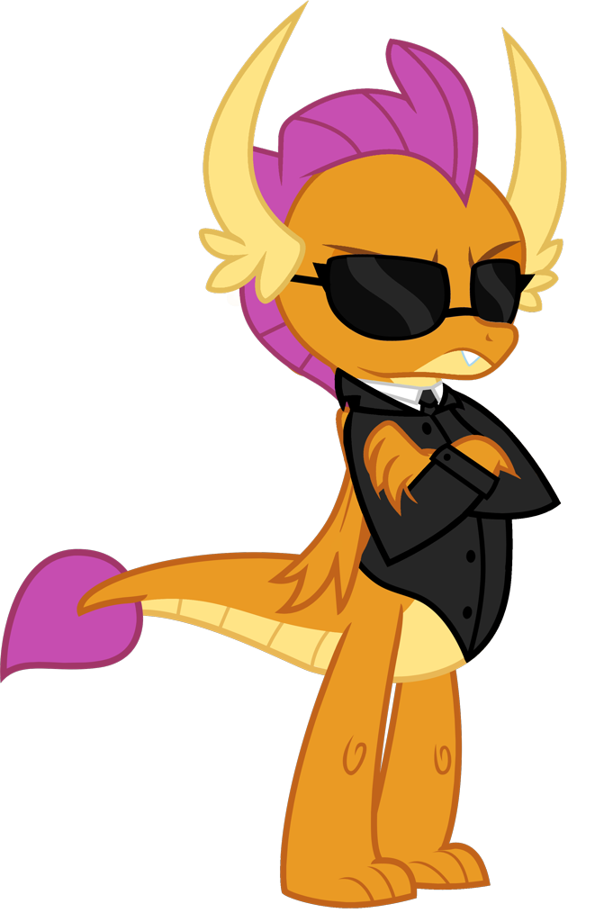 #3160288 - safe, artist:php170, smolder, dragon, g4, agent sm, badass ...