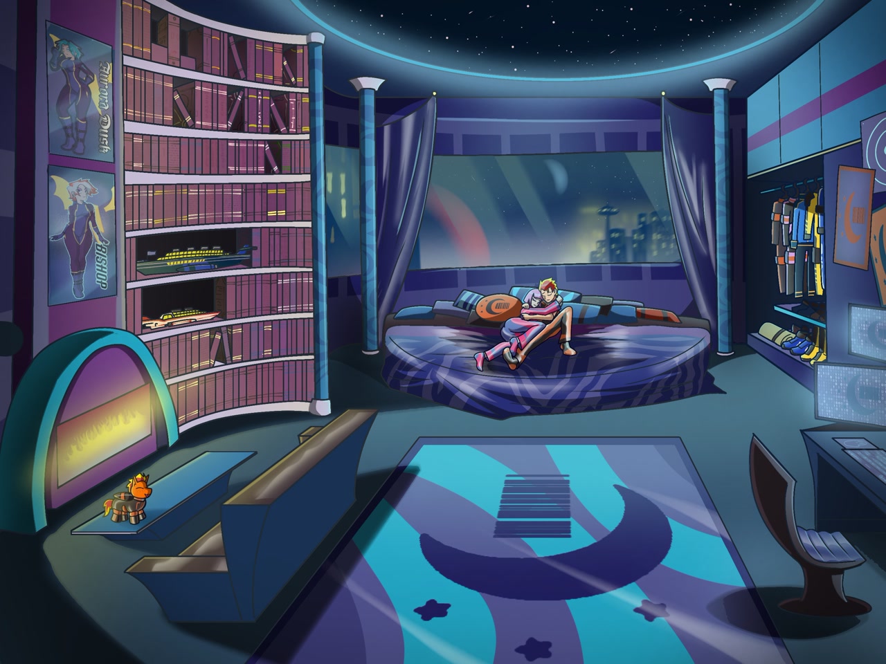 #3160295 - safe, artist:devillustart, oc, oc only, oc:aurora dusk ...