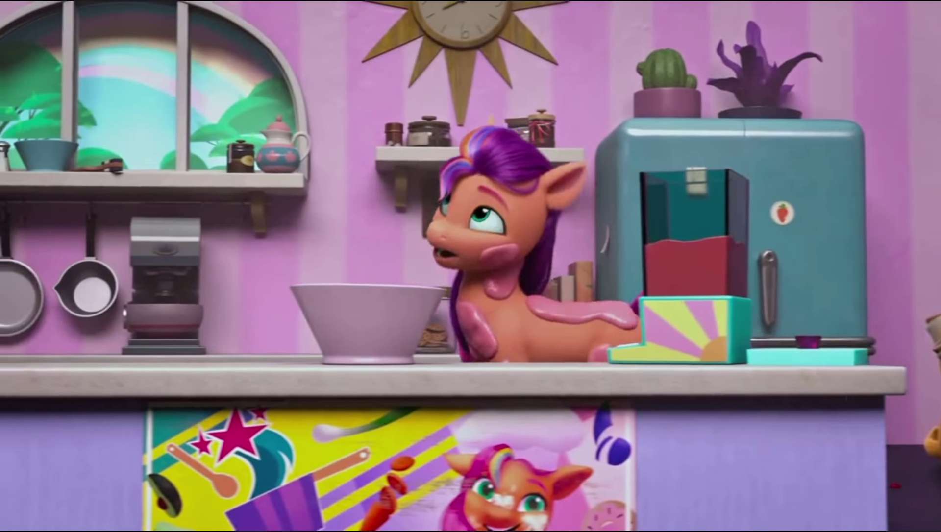 #3160351 - safe, screencap, hitch trailblazer, sunny starscout, earth ...