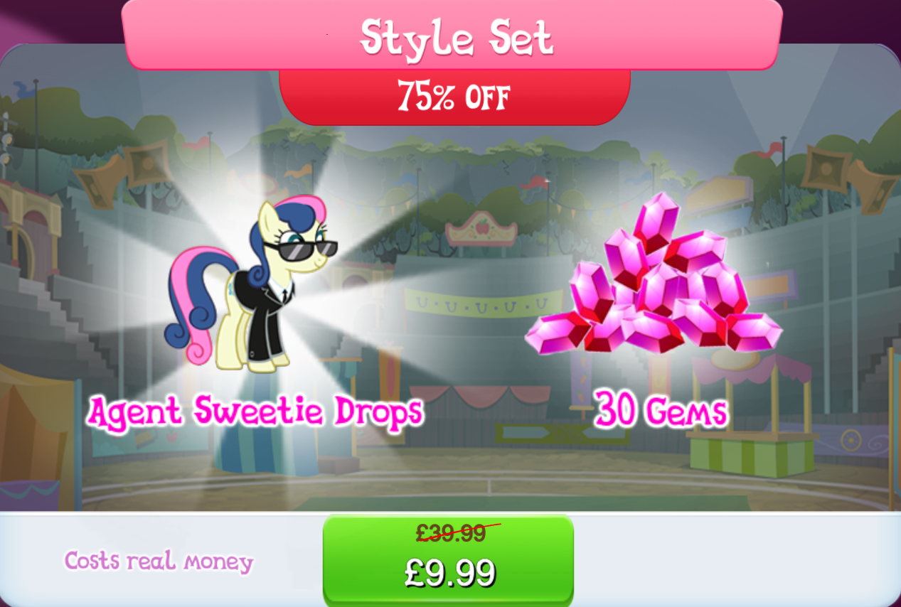 #3160394 - safe, gameloft, bon bon, sweetie drops, earth pony, pony, my ...