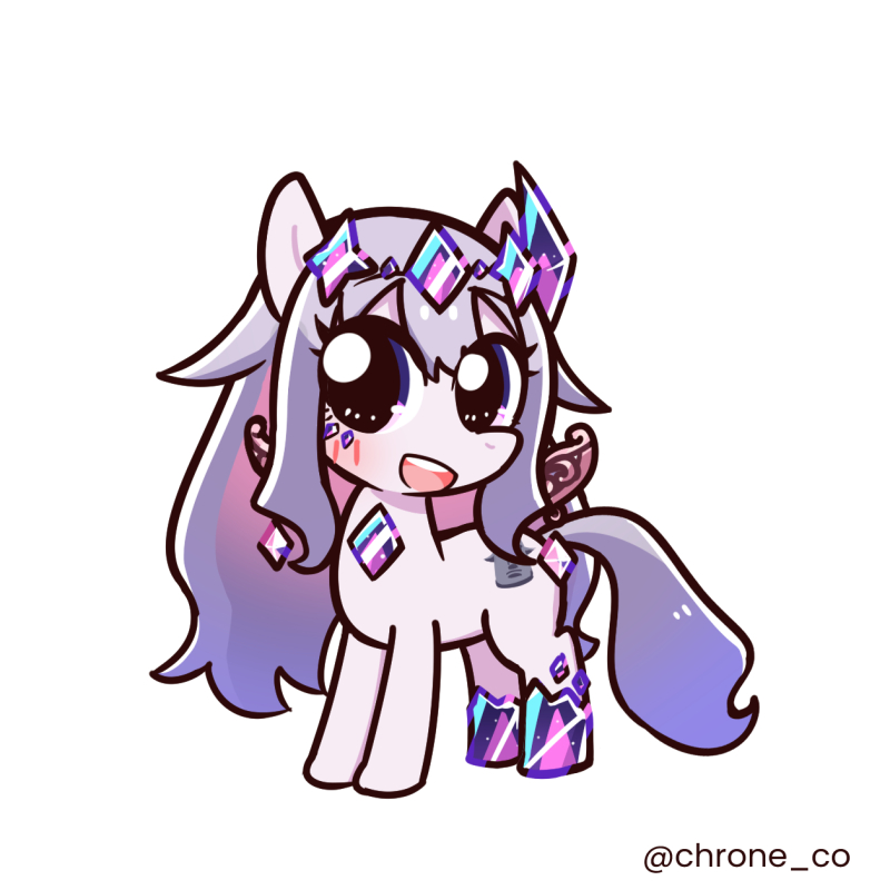 #3179997 - safe, artist:chrone_co, pony, female, hololive, hololive eng ...