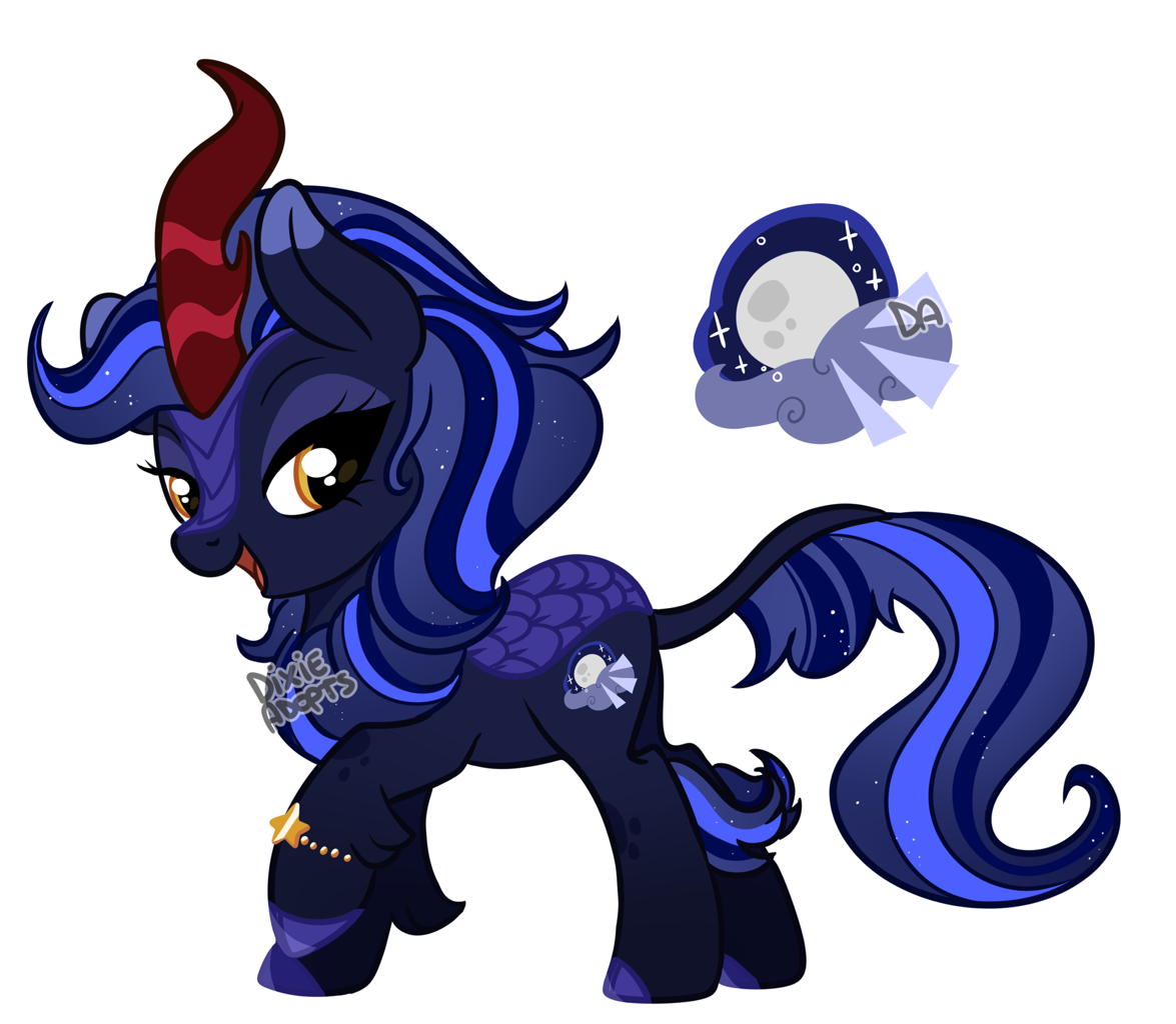 #3180761 - safe, artist:dixieadopts, oc, oc only, oc:night glow, kirin, bracelet, cloven hooves ...